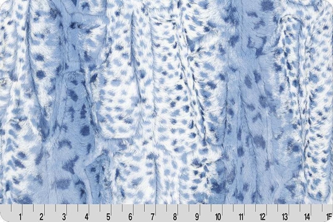 Shannon Fabrics Luxe Cuddle Fawn Bluebell Minky Fabric - Etsy