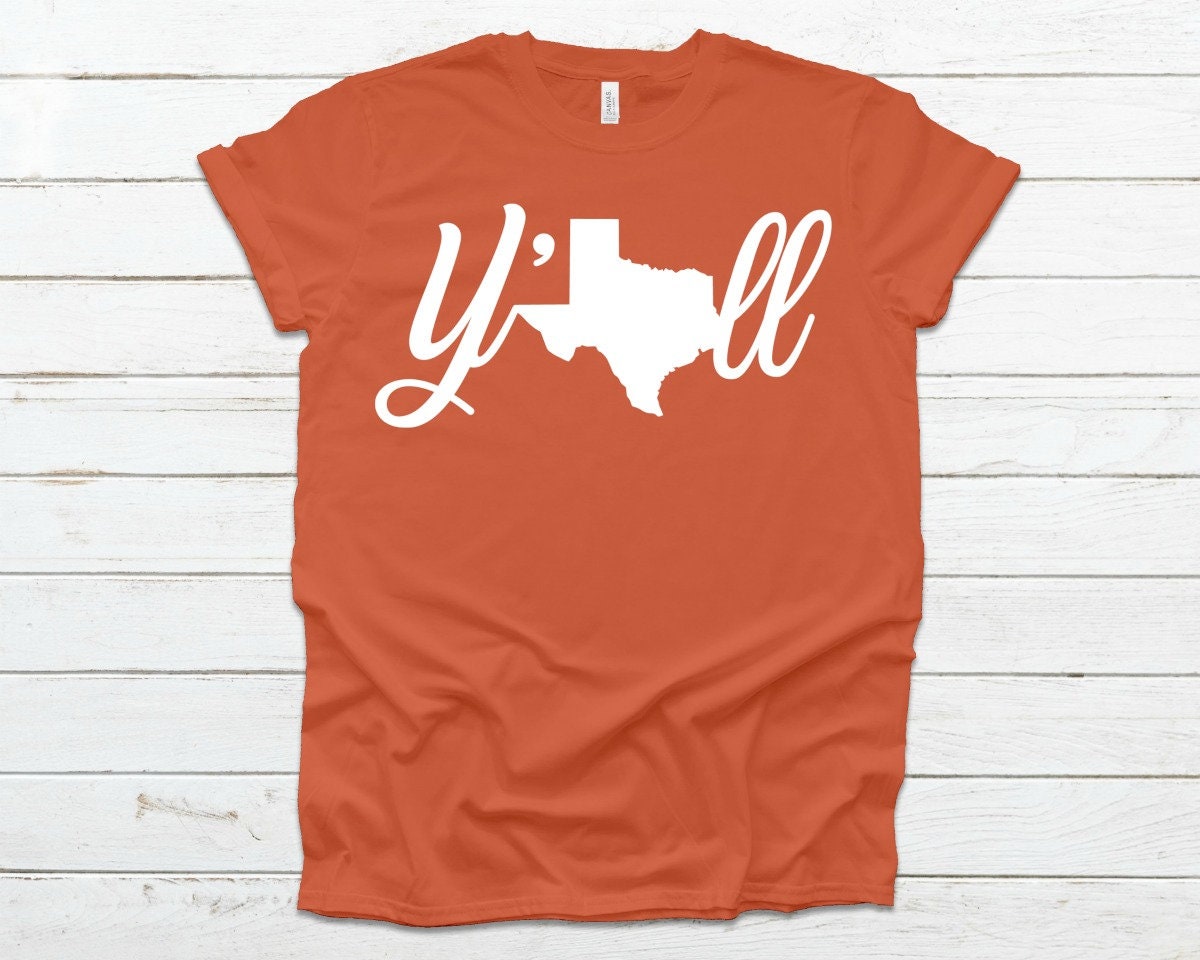 Texas Home Shirt Texas Y'all Shirt State Shirt Outline - Etsy