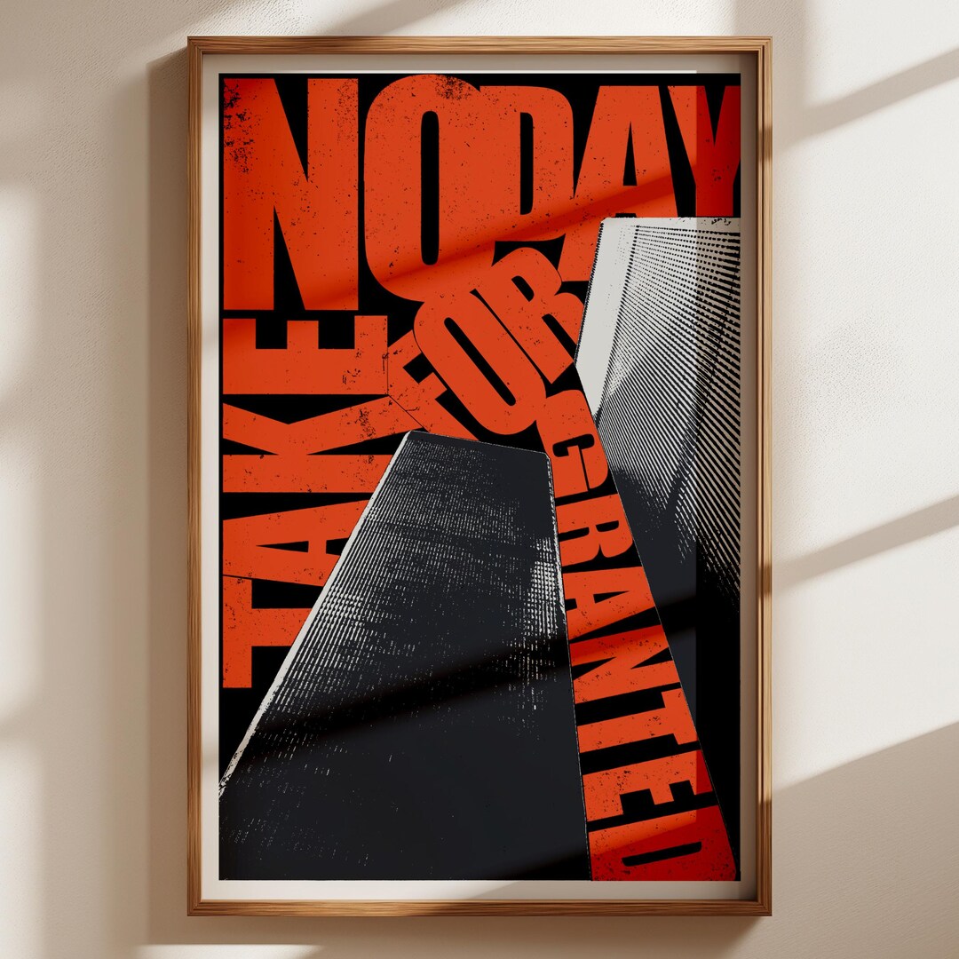 Twin Towers Print, World Trade Center Print, Take No Day for Granted ...