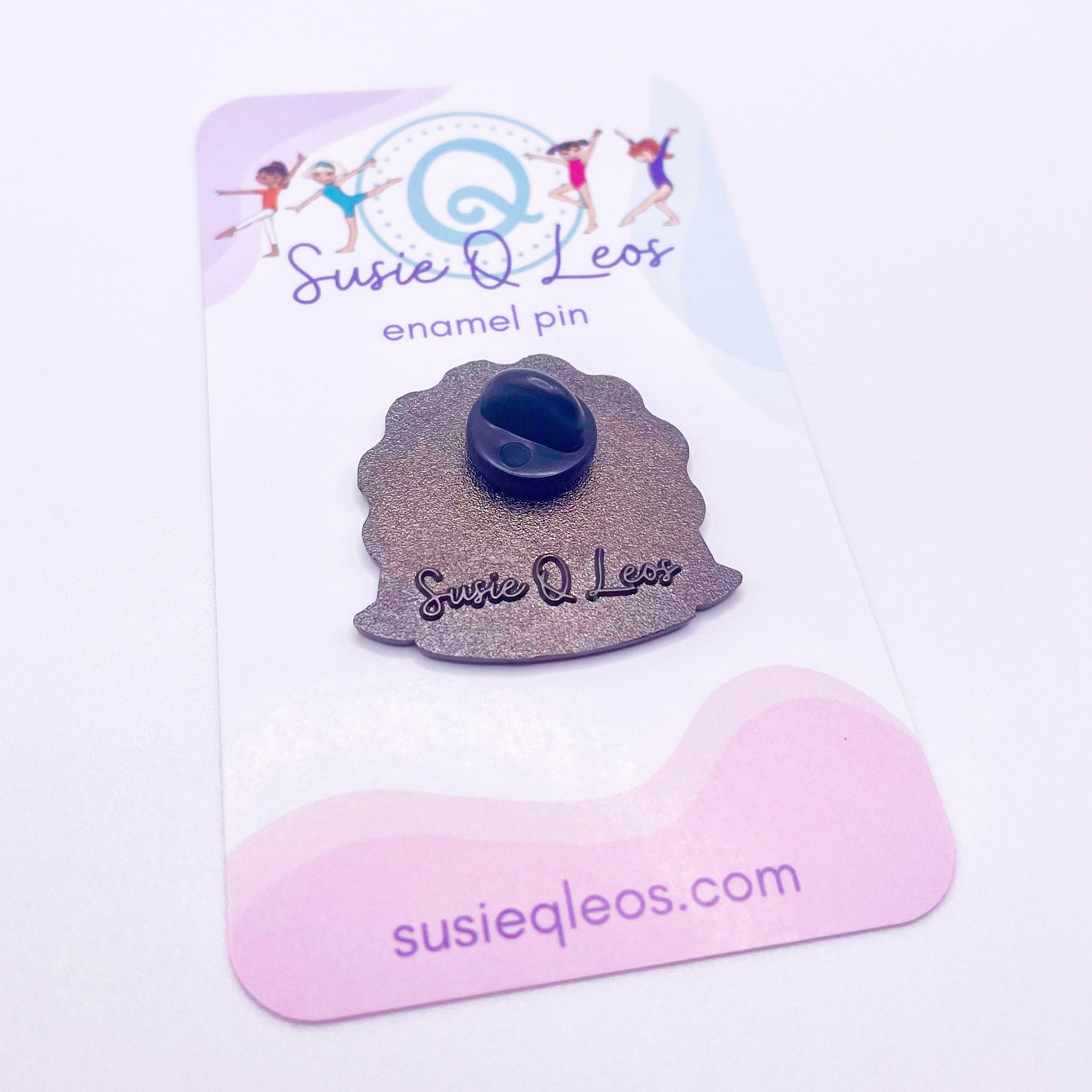 XCEL Silver Gymnastics Enamel Pin: Gym Bag Charm - Etsy