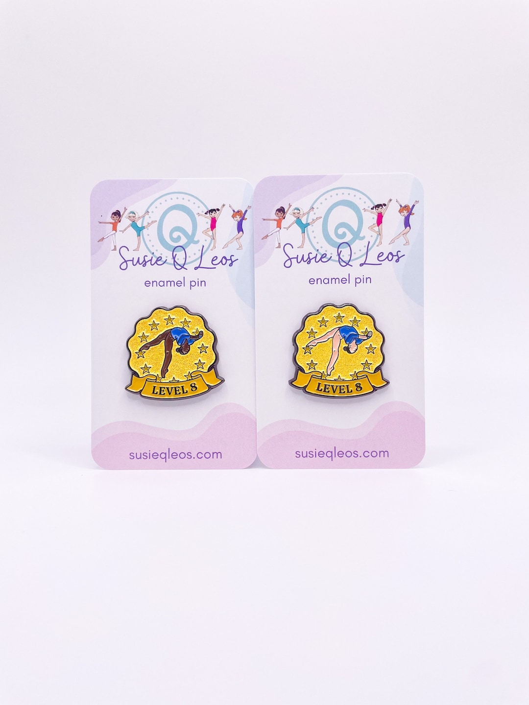 Level 8 Gymnastics Enamel Pin: Gym Bag Charm - Etsy