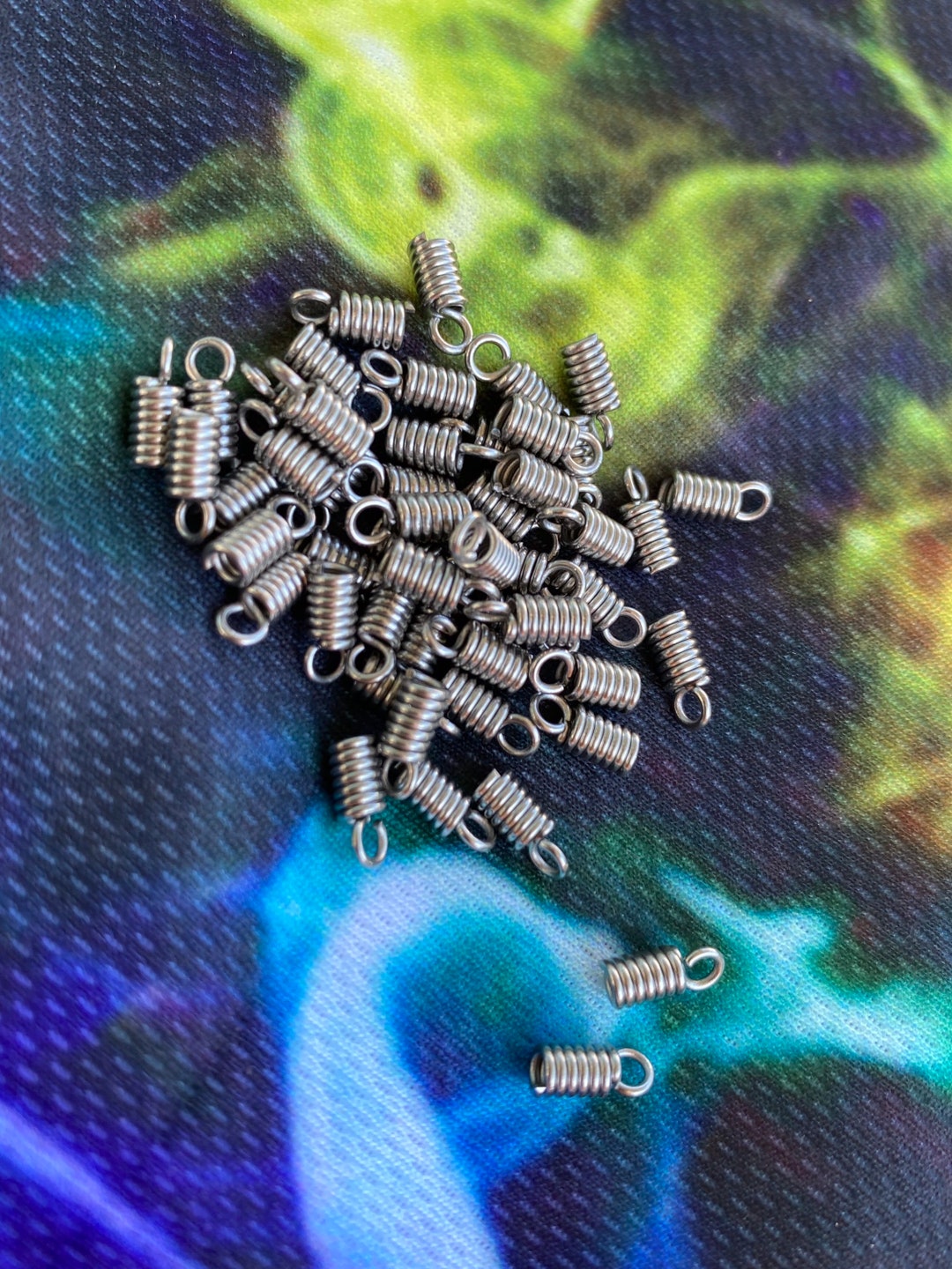 MICRO-SPRING 2mm / Stainless Steel / Clasp Hook Crimp End - Etsy