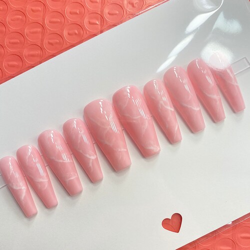 Blue Gradient Ombré Press-on Nails / Matte Nails | Etsy