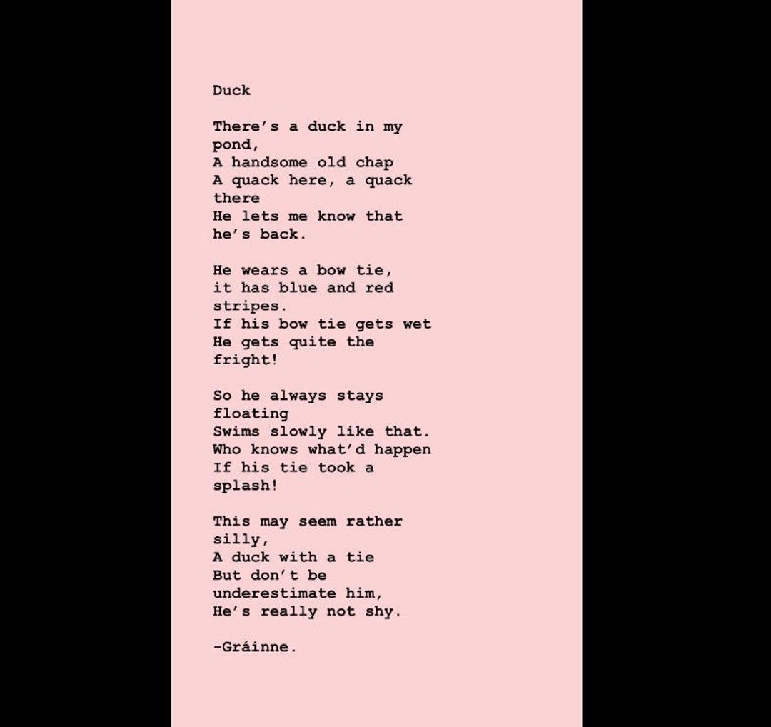 Personalised Poem - Text - Etsy