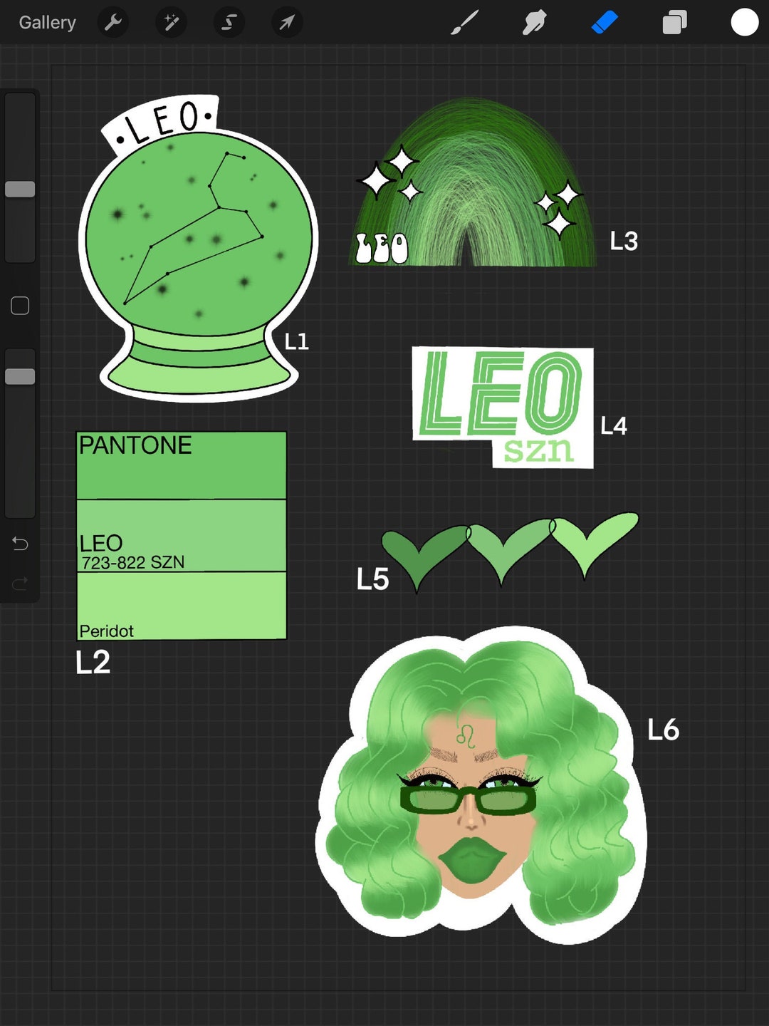 LEO Sticker Pack 1 - Etsy
