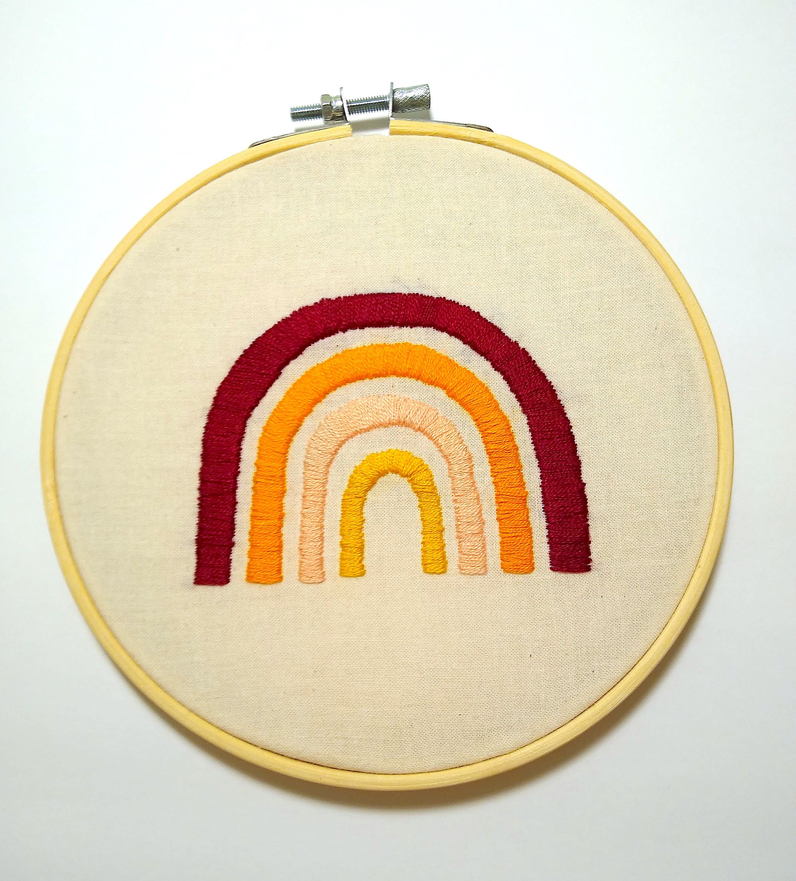 Rainbow Embroidery Pattern - Etsy