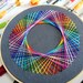 Rainbow Spirograph Embroidery Pattern - Etsy