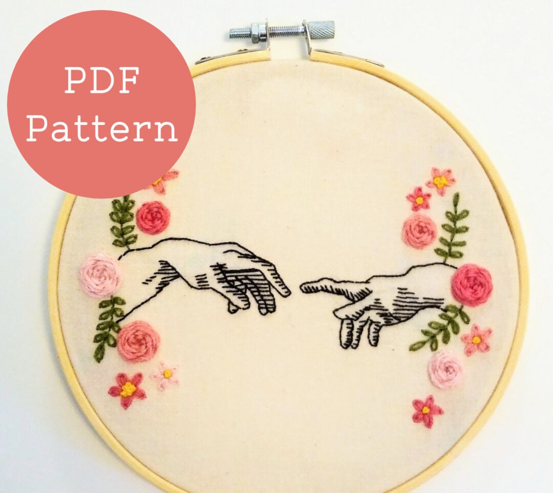 Creation of Adam Embroidery Pattern - Etsy