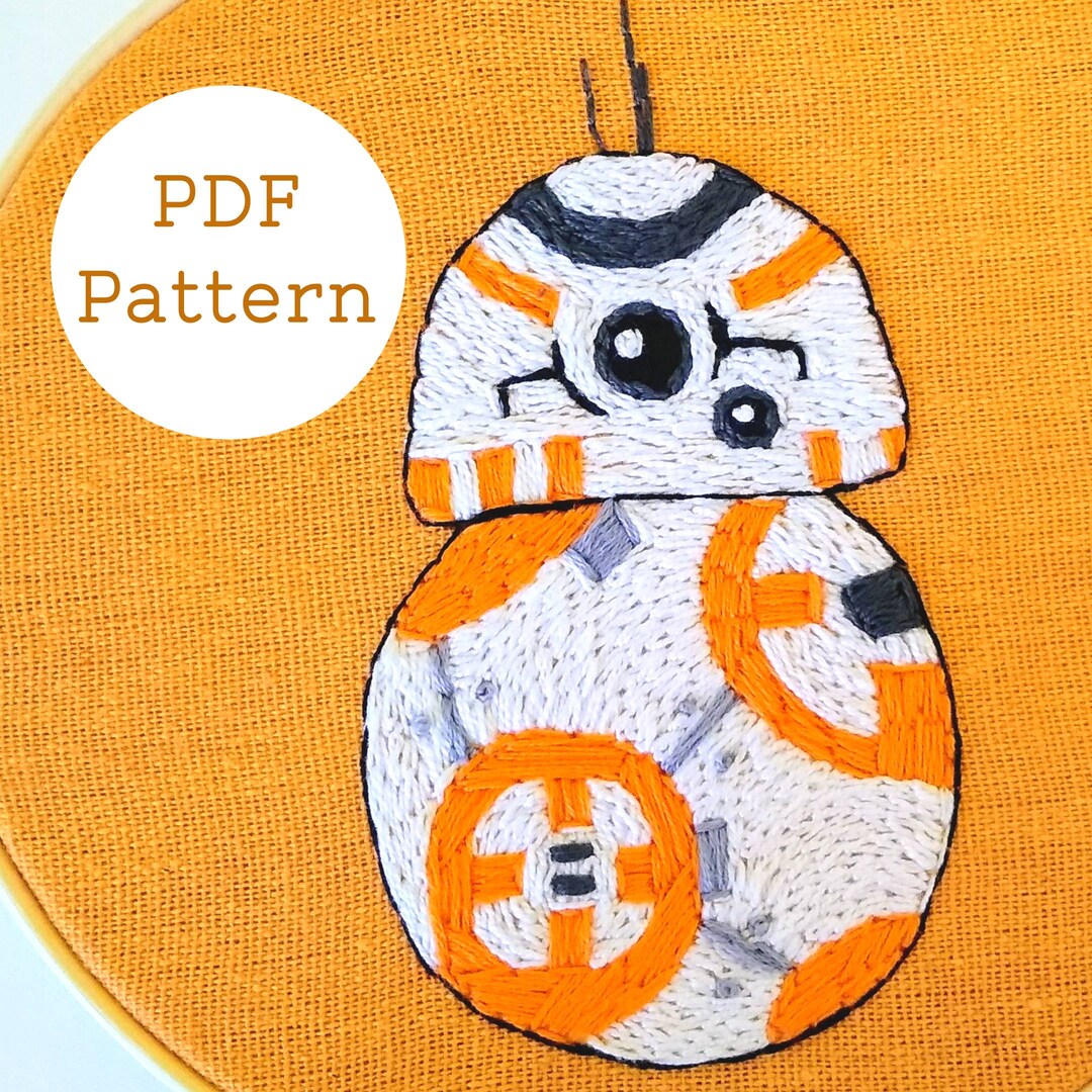 Star Wars BB8 Embroidery Pattern - Etsy