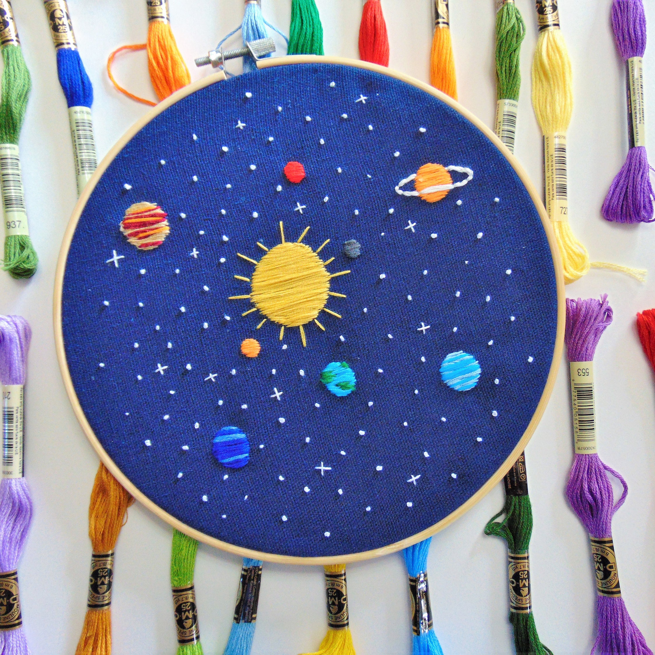 Space, Galaxy, Solar System Embroidery Pattern - Etsy