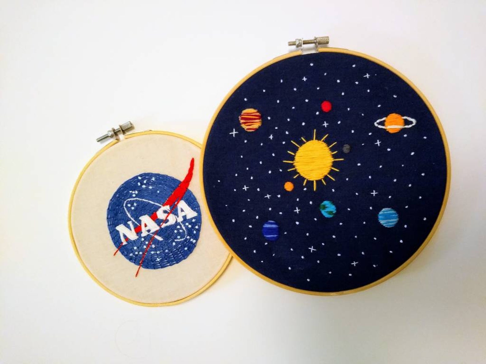 NASA and Space Embroidery Patterns Pack - 2 Patterns Included - Etsy