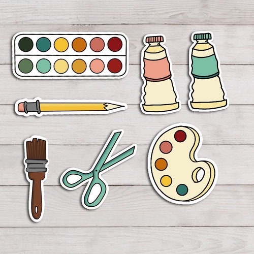 Artist Sticker Art Supplies Digital Stickers Goodnotes - Etsy