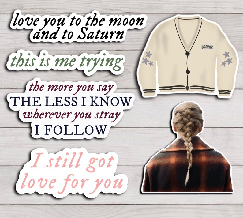 Taylor Swift Stickers. Taylors Version Stickers - Etsy