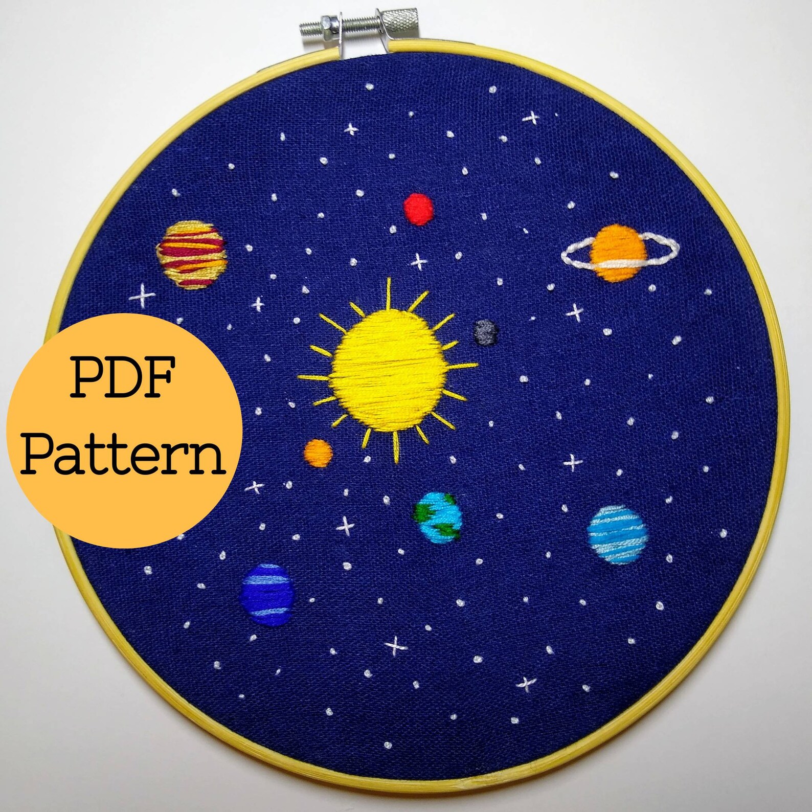 Space Galaxy Solar System Embroidery Pattern - Etsy