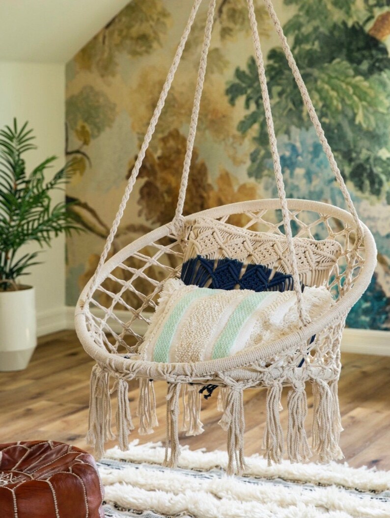 Handwoven Bohemian Macramé Hammock - Etsy