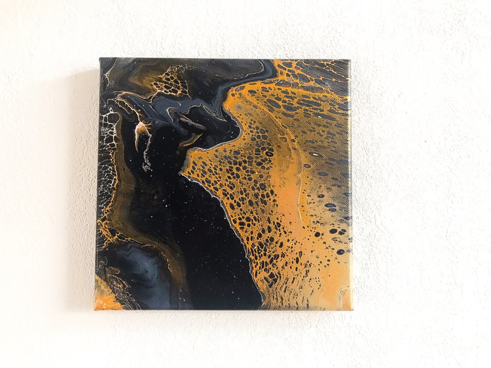 Acrylic abstract painting table 20x20cm | Etsy