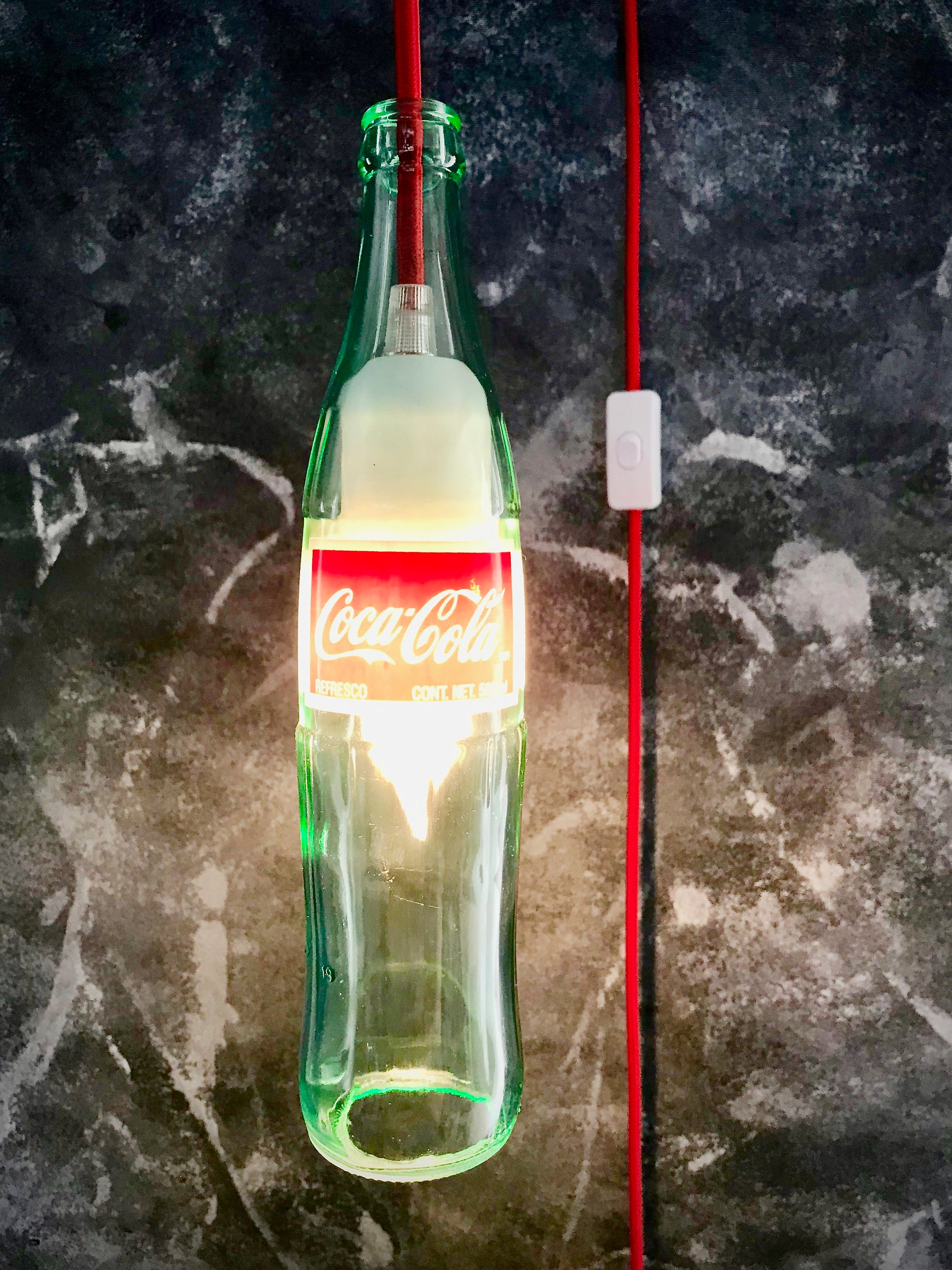 Coca-cola Bottle Pendant Light, Upcycle, Found Objects, Lighting ...