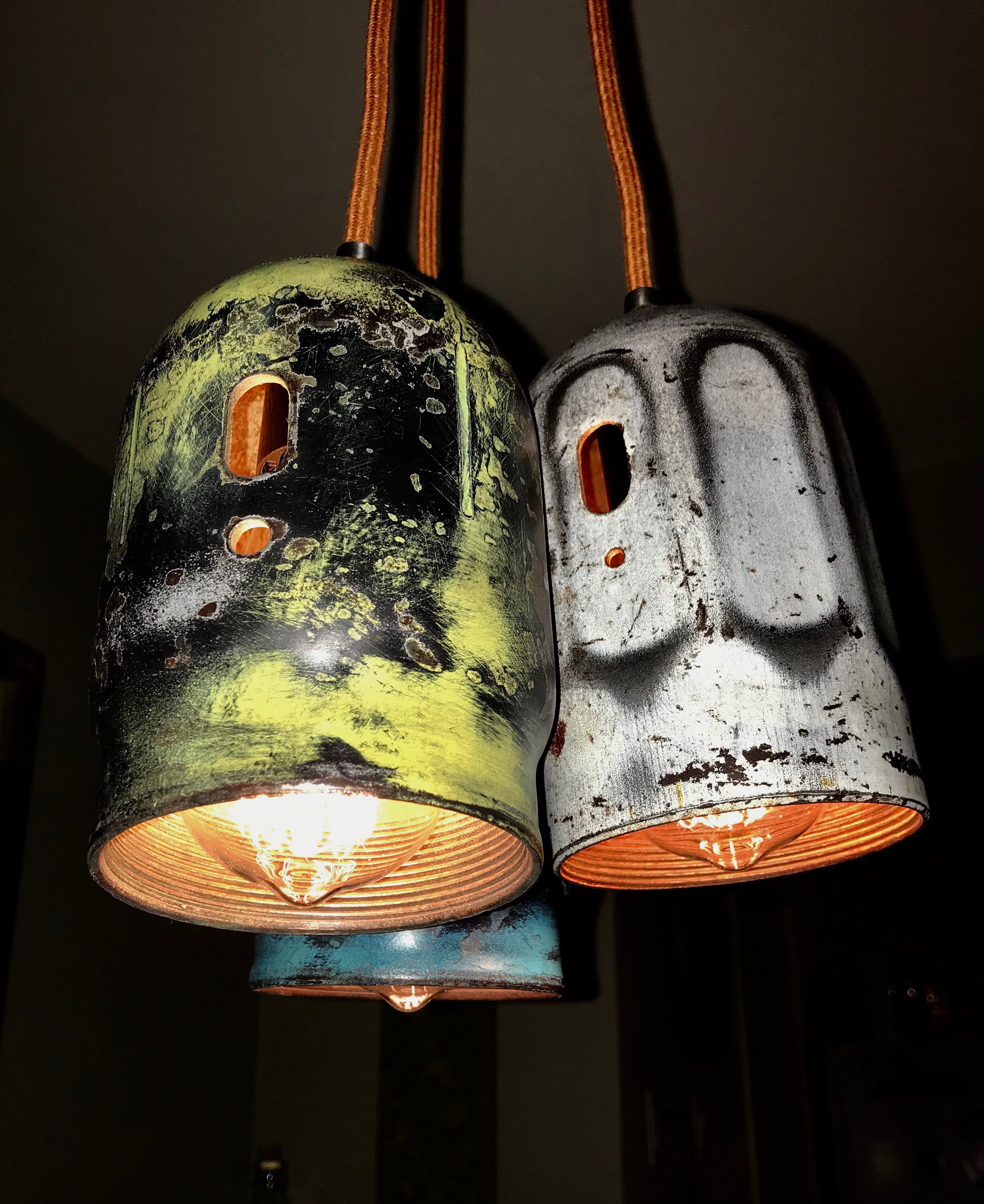 Industrial Pendant Light, Custom Metal, Lighting, Ceiling Fixture ...