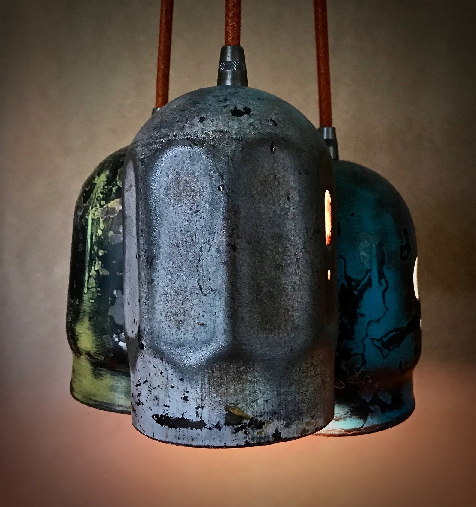 Industrial Pendant Light, Custom Metal, Lighting, Ceiling Fixture ...