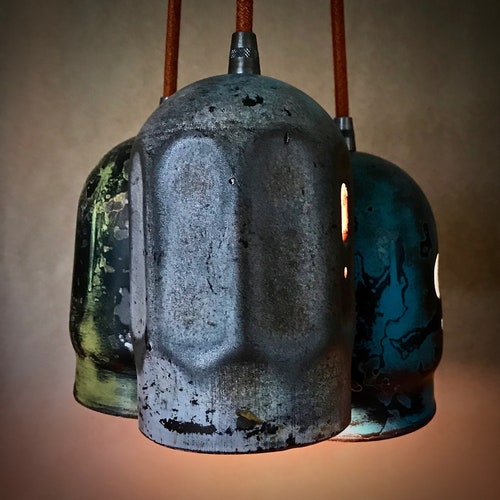 Industrial Pendant Light Custom Metal Lighting Ceiling - Etsy