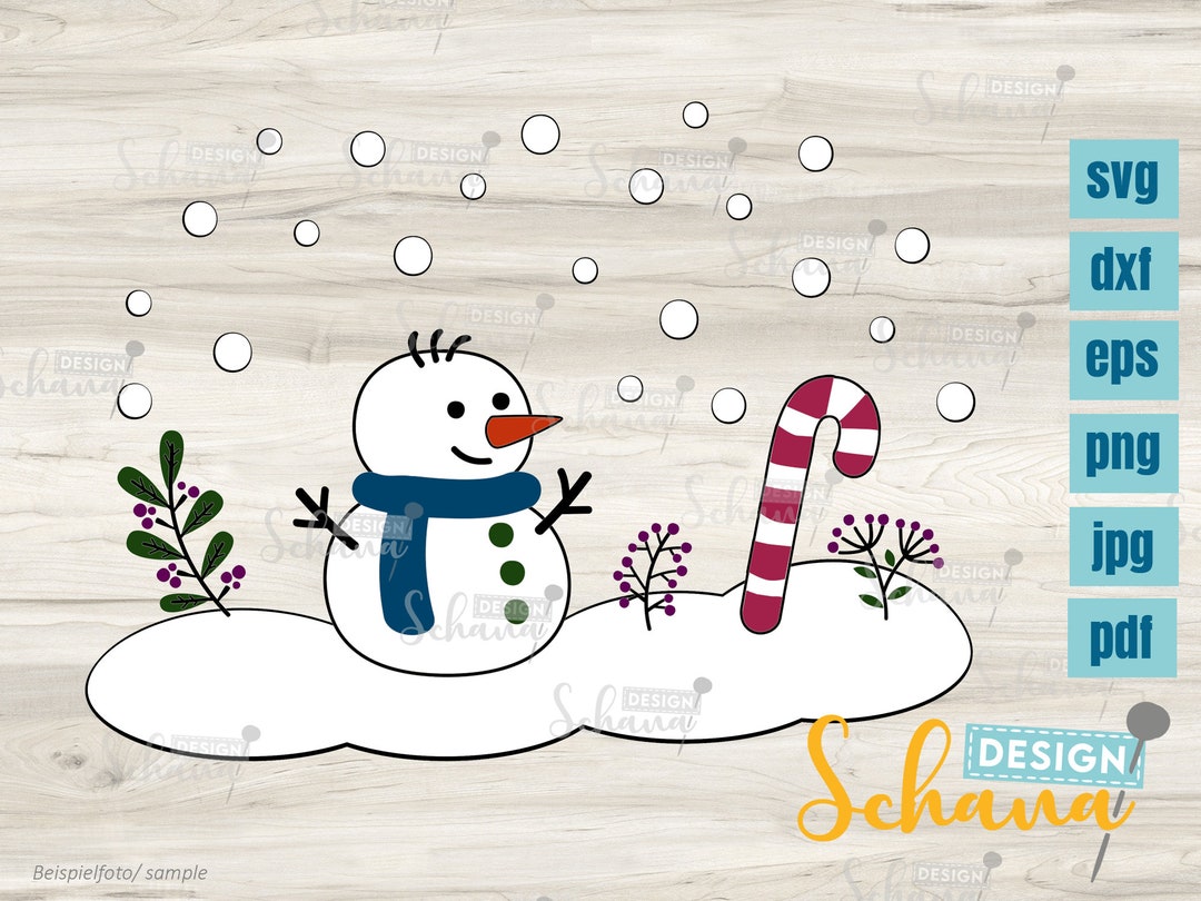 Winterliche Schneemann Plotterdatei svg dxf png jpg pdf eps Plotterdatei audrucken Digistamp ...