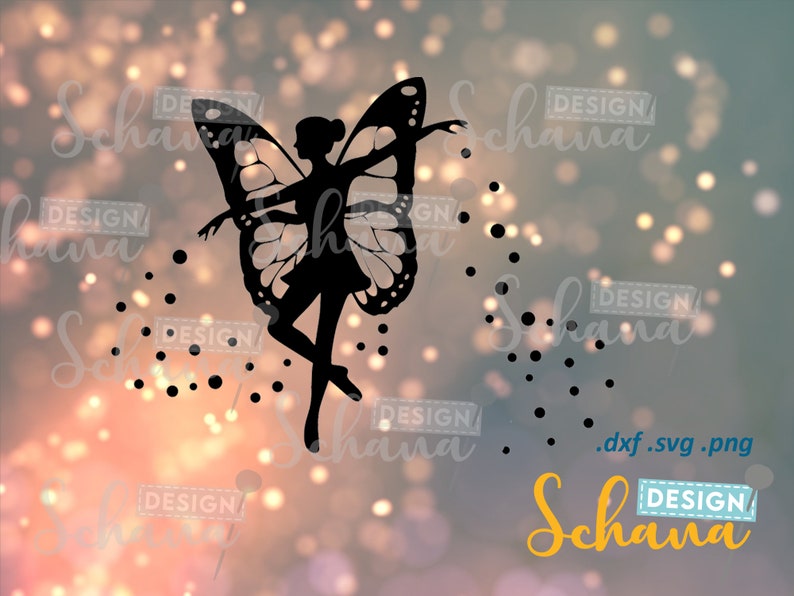 Pixie Fairies 6 Pcs. Variation 5 SVG DXF PNG Eps File Cutting Cut Out ...