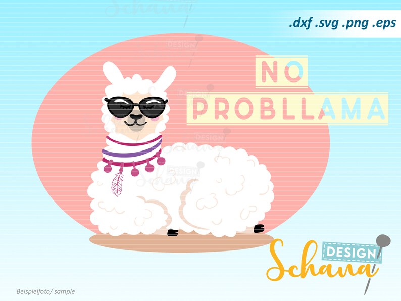 Lama Alpaka mit 9 Texten Boho Skandi Stil Plotterdatei - eps SVG DXF PNG skandi boho Lama ...