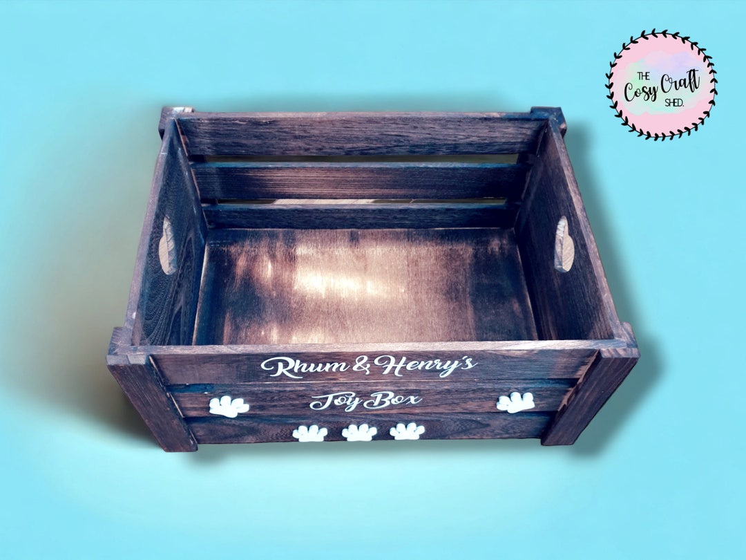 Pet Storage Box - Custom Dog Toy Box - Dog Gift - New Puppy - Pet ...