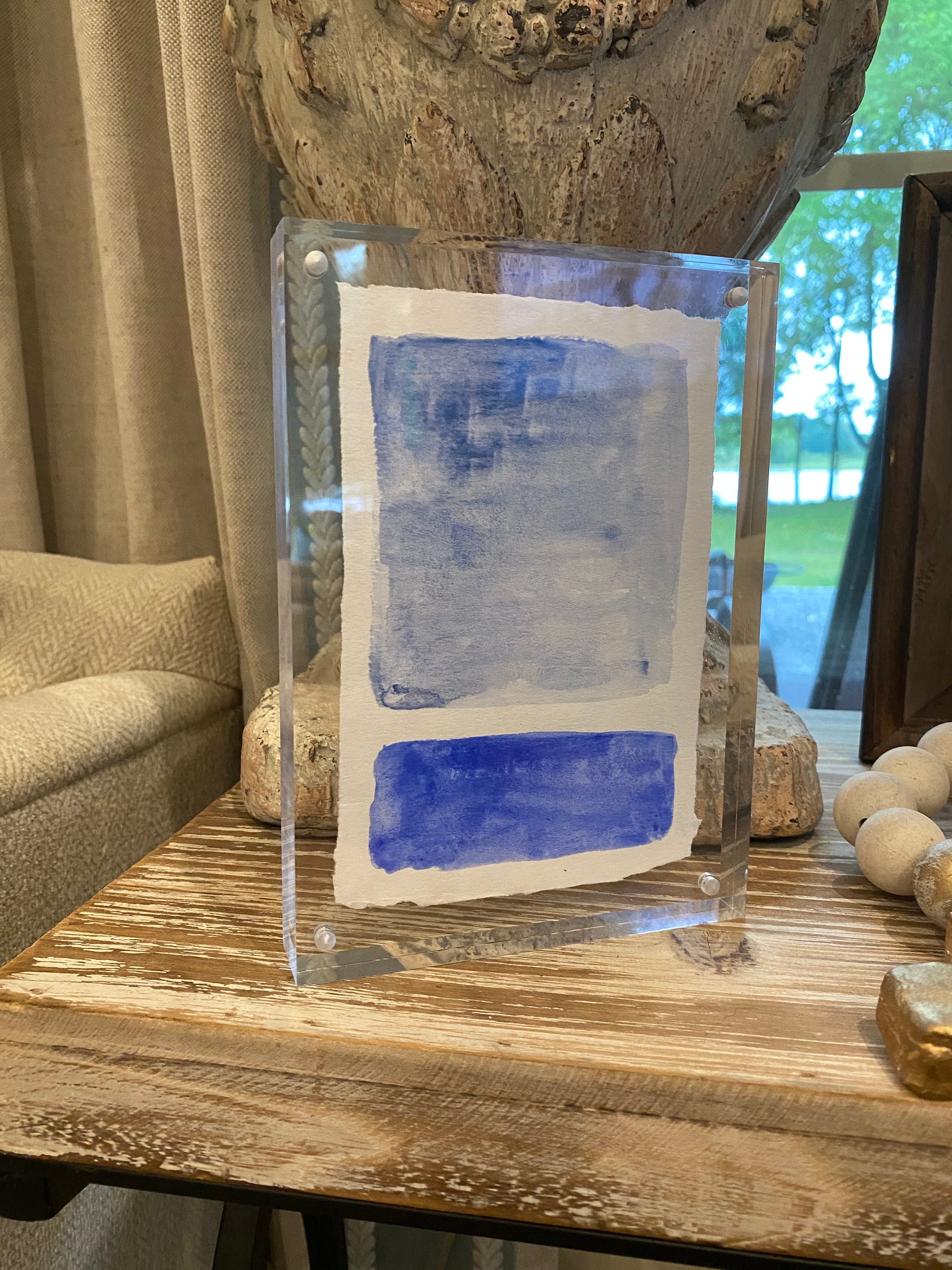 Watercolor Color Block Painting in Acrylic - Etsy