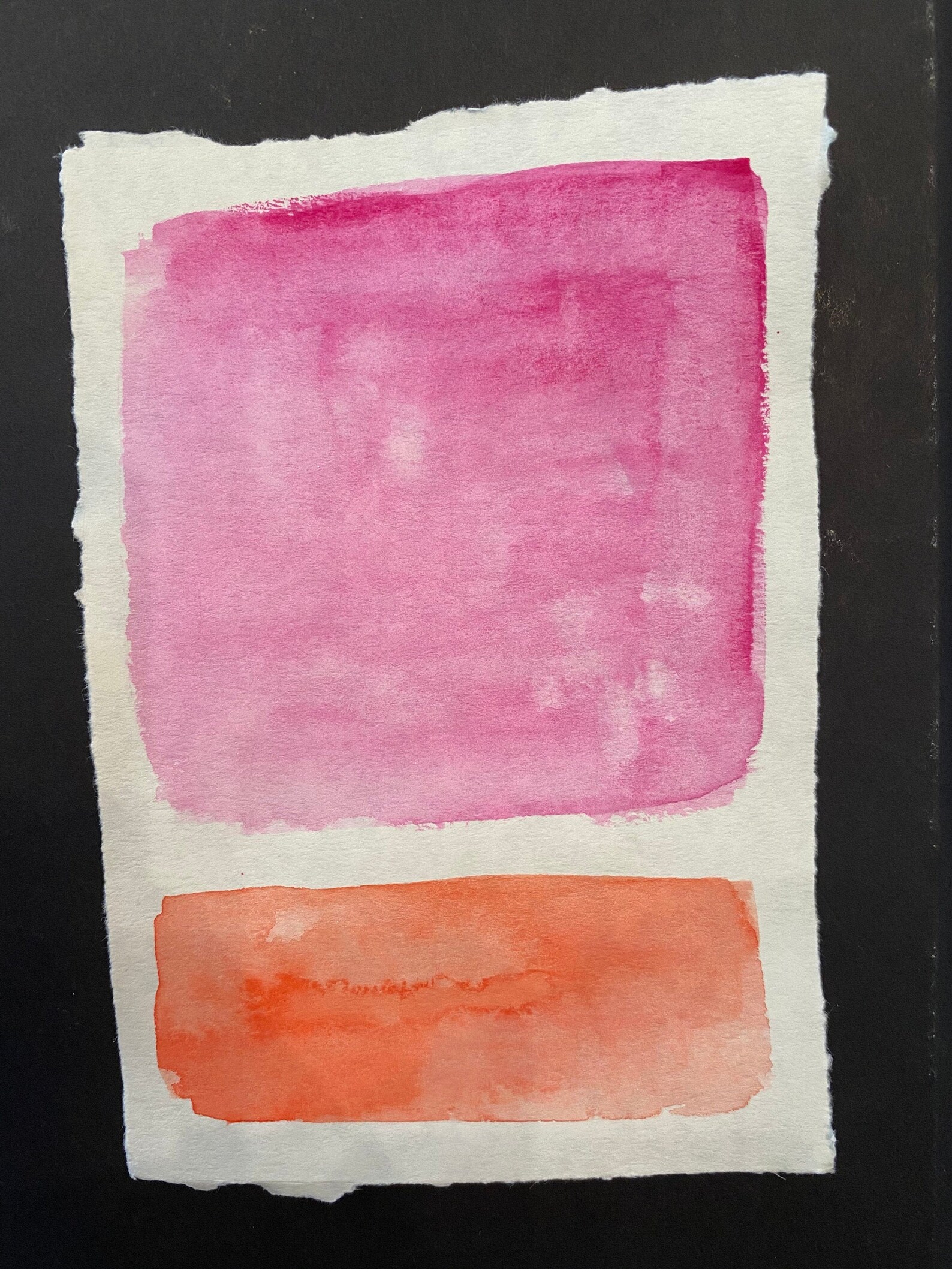 Watercolor Color Block Painting in Acrylic - Etsy