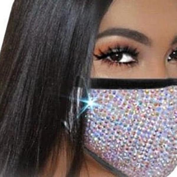 Crystal Face Mask With Filter - Etsy