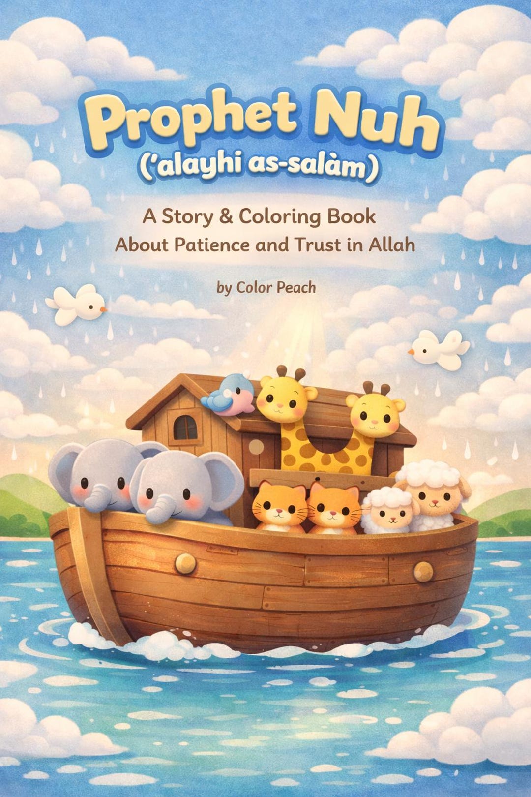 Prophet Nuh Coloring Page – Kawaii Islamic Story, Kids Activity (PDF ...
