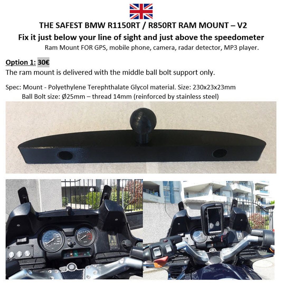 BMW R1150RT - Ram Mount for GPS - Single Unit. GPS - Phone, Etc. - Etsy