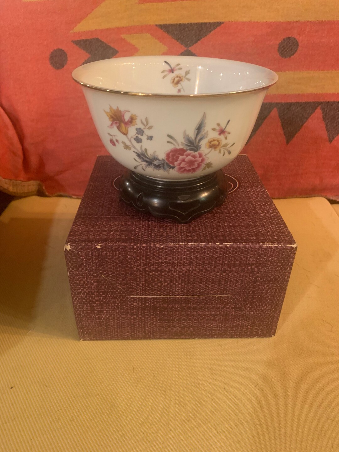 Avon Porcelain Bowl With Display Stand - Etsy