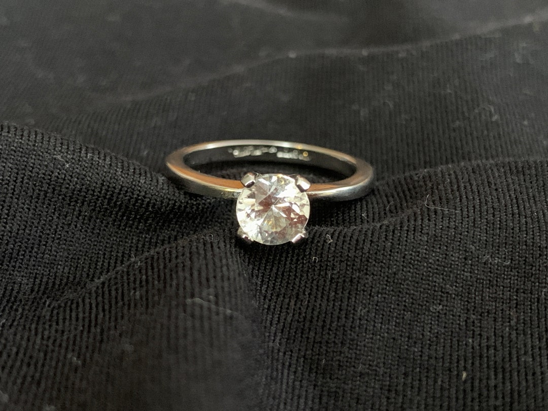 Avon Vintage Sterling Silver Cubic Zirconia Ring - Etsy