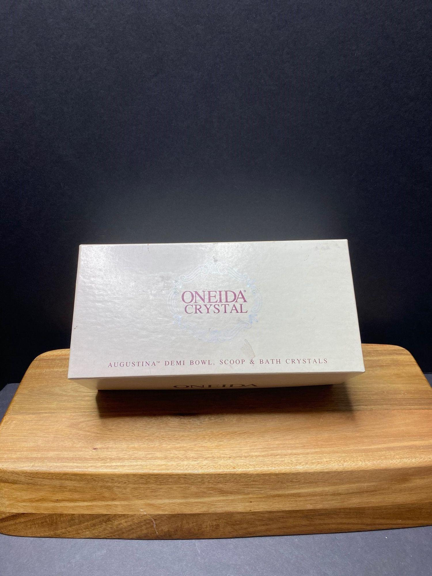 Oneida Crystal Bath Crystal Set Augustina Demi Bowl Bath | Etsy