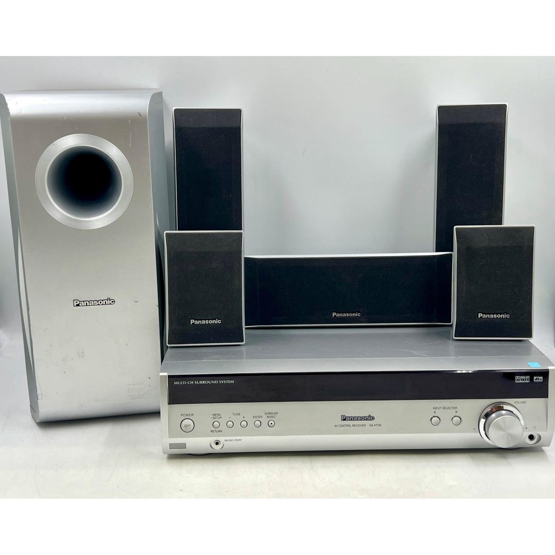 Panasonic SA-HT40 Surround-home Theater System W-original Remote Tested ...