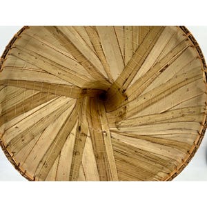 Asian Wicker Hat Coolie Bamboo Rice Paddy Sun Hat Conical Gardening 22 ...