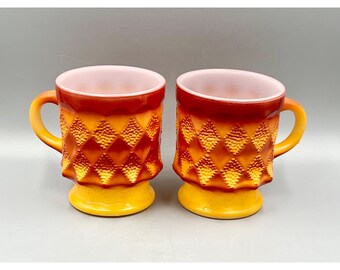 Fire King Orange Mug - Etsy