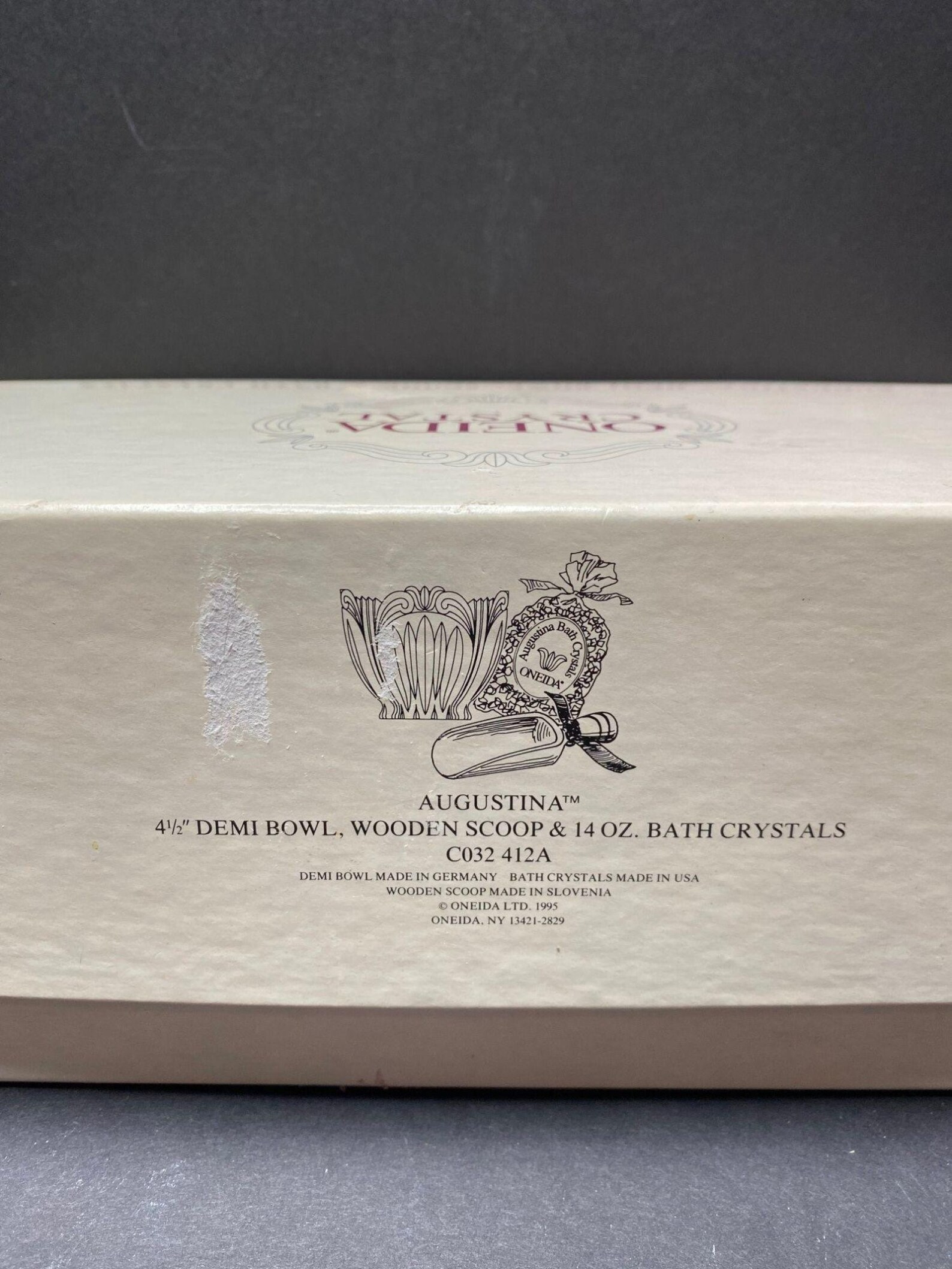 Oneida Crystal Bath Crystal Set Augustina Demi Bowl Bath | Etsy