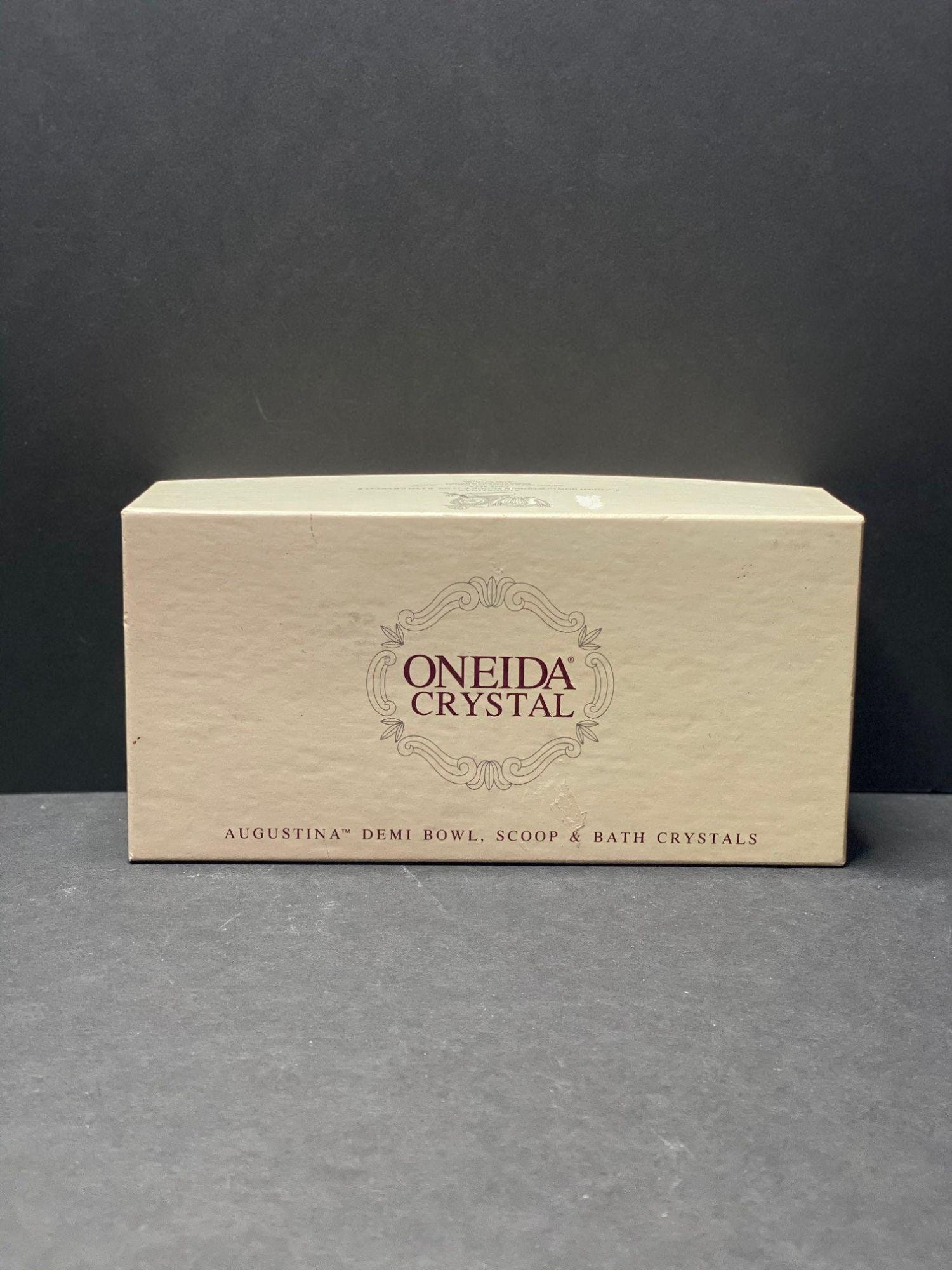 Oneida Crystal Bath Crystal Set Augustina Demi Bowl Bath | Etsy