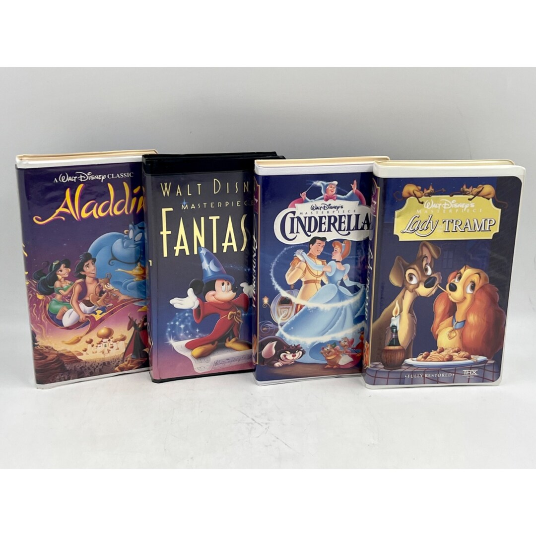 VTG Classic Disney VHS Animated Feature Films-fantasia/aladdin ...