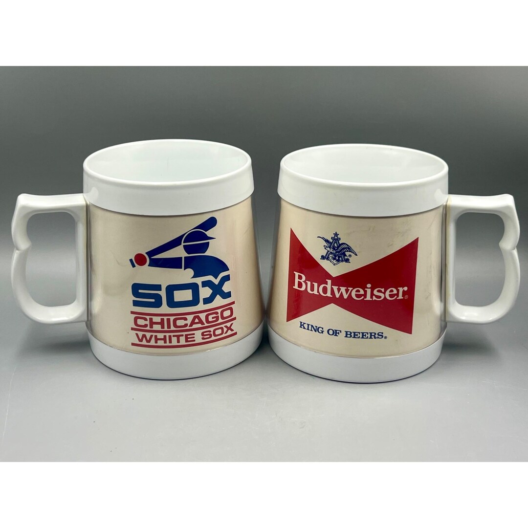 2 VTG 1984 MLB Chicago White Sox Budweiser Thermo-serv Plastic Beer ...