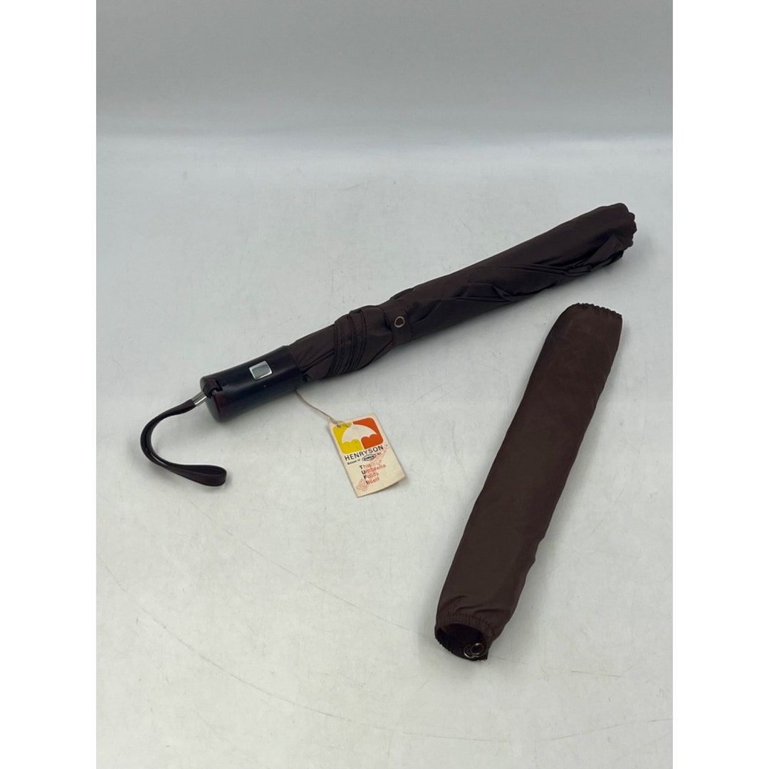 Vintage Henryson Nylon Umbrella W-sheath - Brown W-tags - NEW - Etsy