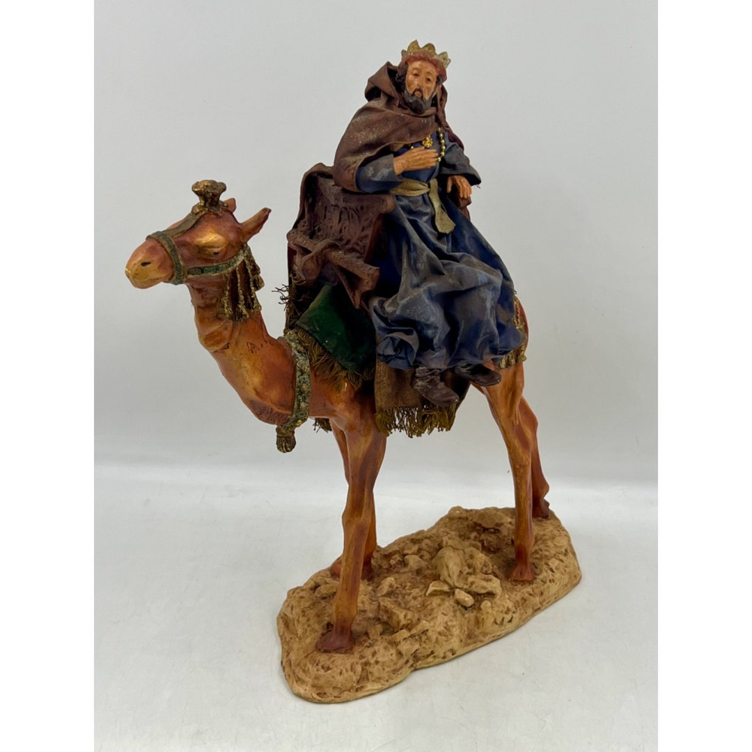 VTG Large 17" Tall Wiseman on Camel Searching for the Star - Christmas ...