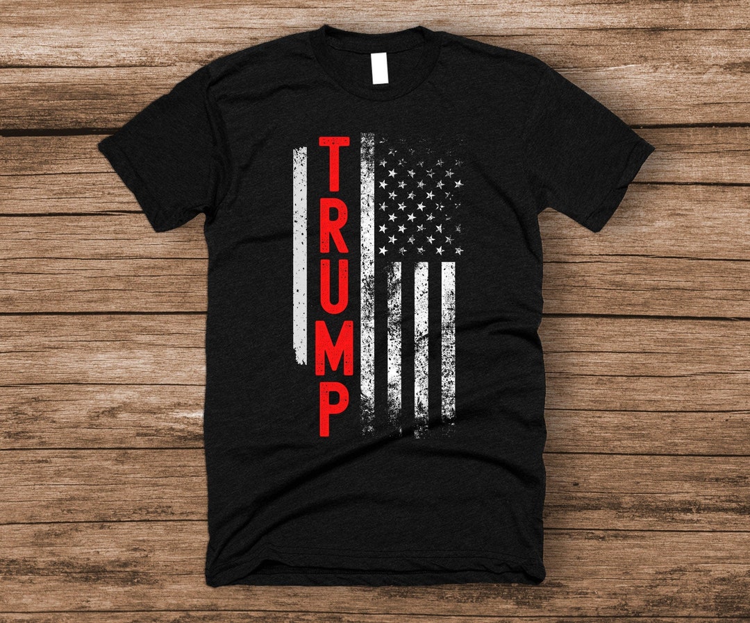 Trump Red Distressed American Flag USA Patriotic | Retro Vintage Make ...