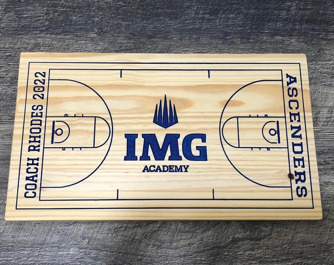 Personalized, Engraved Wooden Basketball Court Sign (sports) Gift. - Etsy
