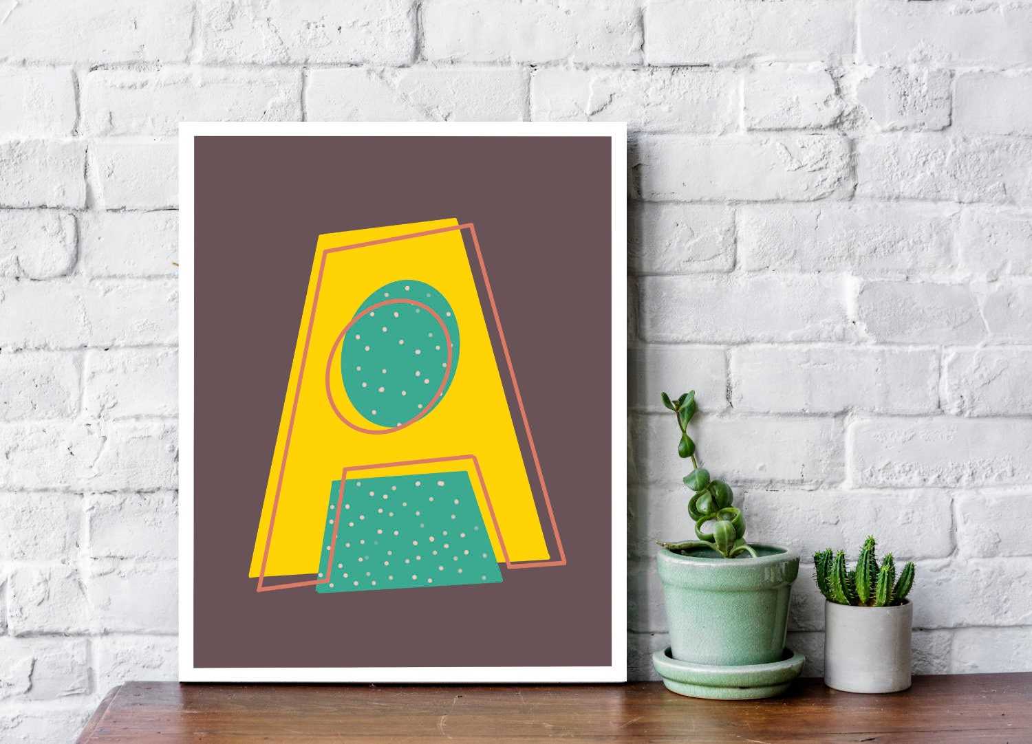 Letter A Abstract Art Digital Download Printable - Etsy