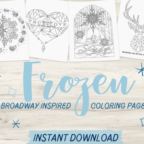 Broadway Inspired Coloring Page Mega Bundle Adult Coloring - Etsy
