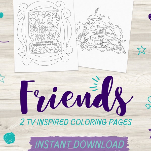 Tv Show Colouring Pages - Etsy
